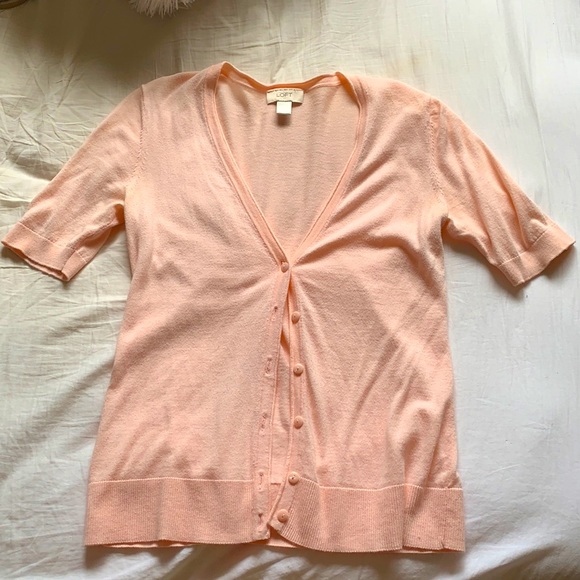 LOFT | Sweaters | Light Pink Cardigan | Poshmark